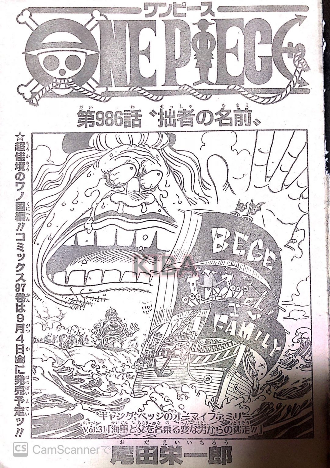 One Piece Chapter 986 Release Date, Spoilers, Delayed